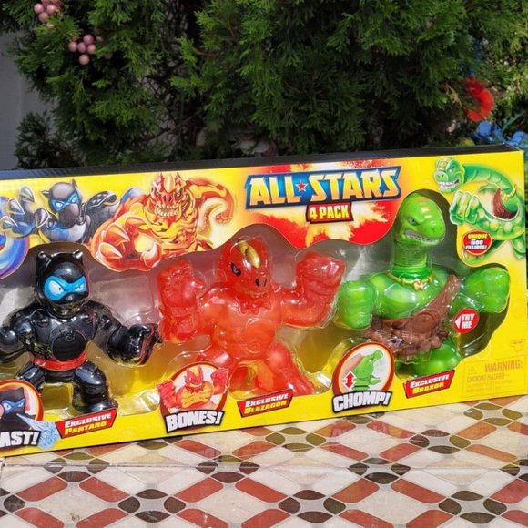 moose toys | Toys | Heroes Of Goo Jit Zu Allstar 4 Pack Wultra Rare ...
